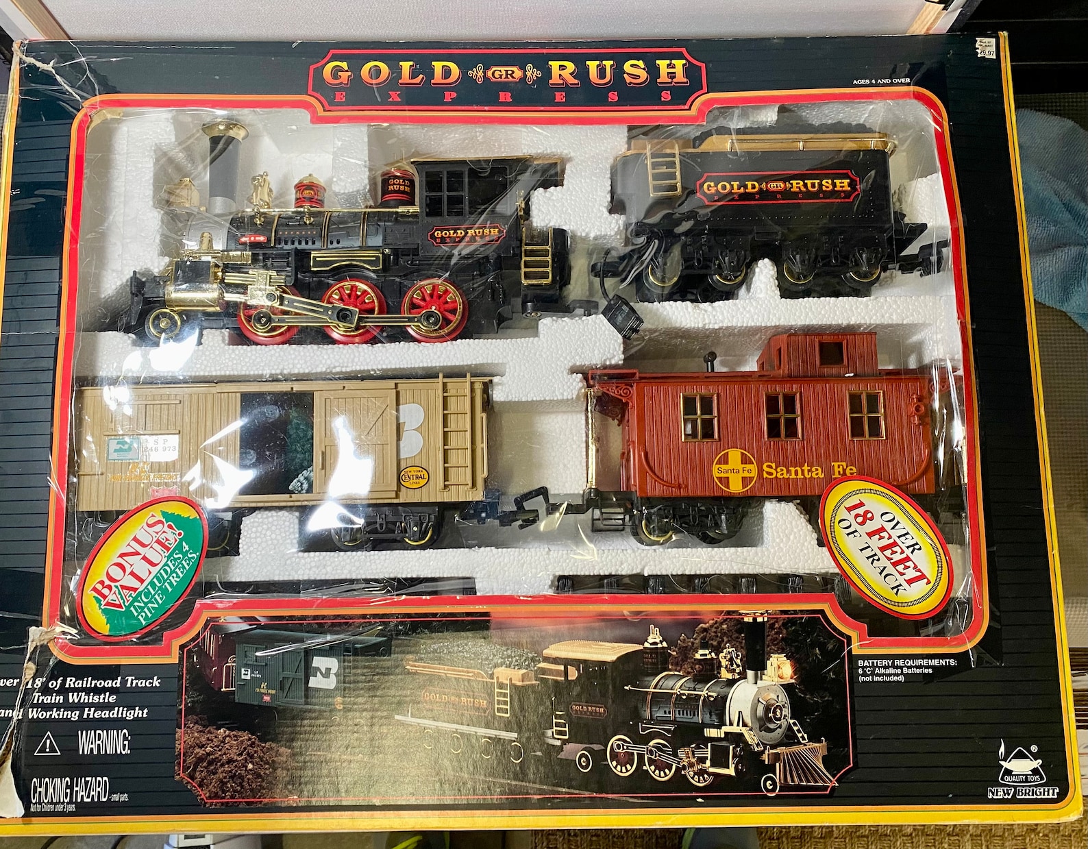 Vintage 1996 Gold Rush Express Train Set Number 186 Complete - Etsy