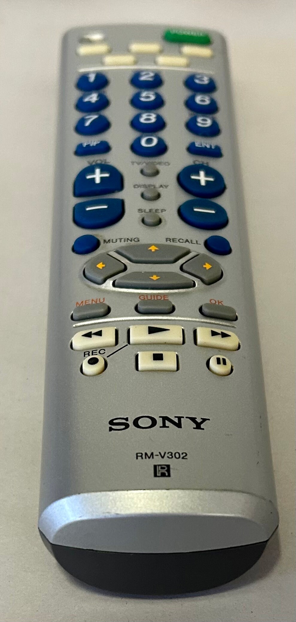 Sony Rm-v302 Silver TV VCR Cable DVD Universal Programmable Remote ...