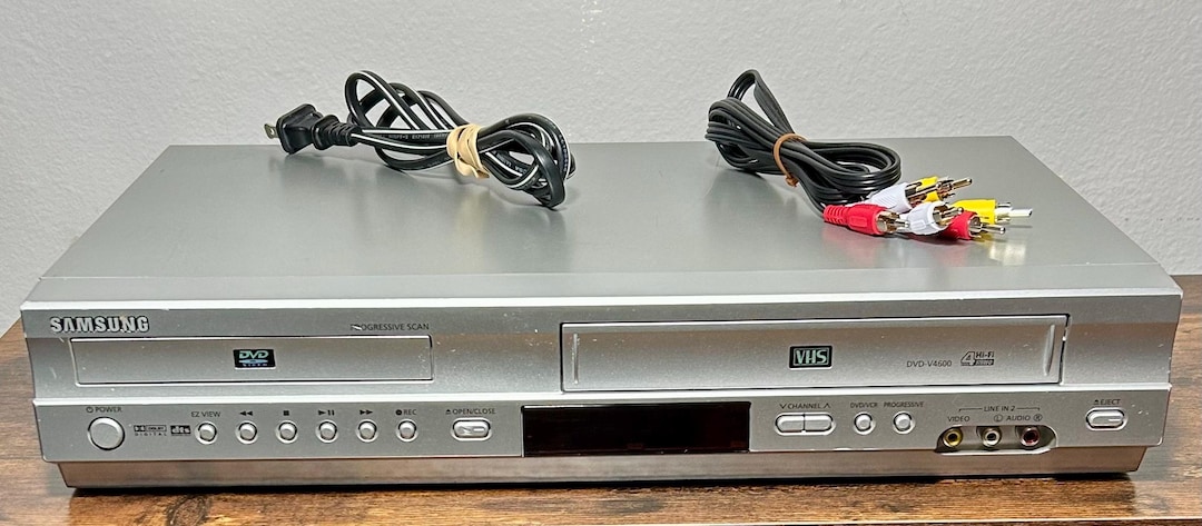 Samsung DVD Player Vcr Combo Vhs Recorder Remote DVD-V4600C Tested ...