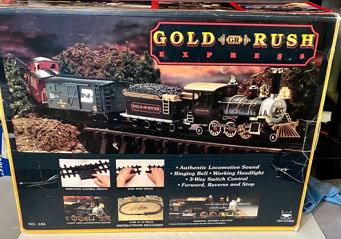 Vintage 1996 Gold Rush Express Train Set Number 186 Complete - Etsy