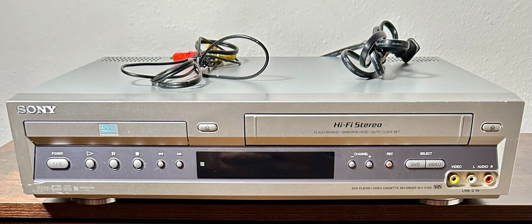 Sony SLV-D100 Dvd-vcr Combo VHS Recorder Hi-fi Stereo No Remote. Tested ...