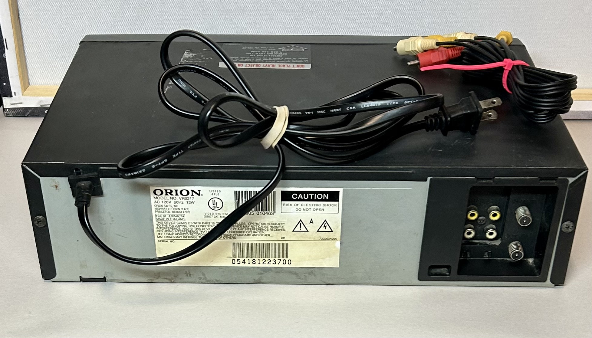 Orion VR0217 Vcr Vhs HQ VHS VCR Player Tested and Works. - Etsy