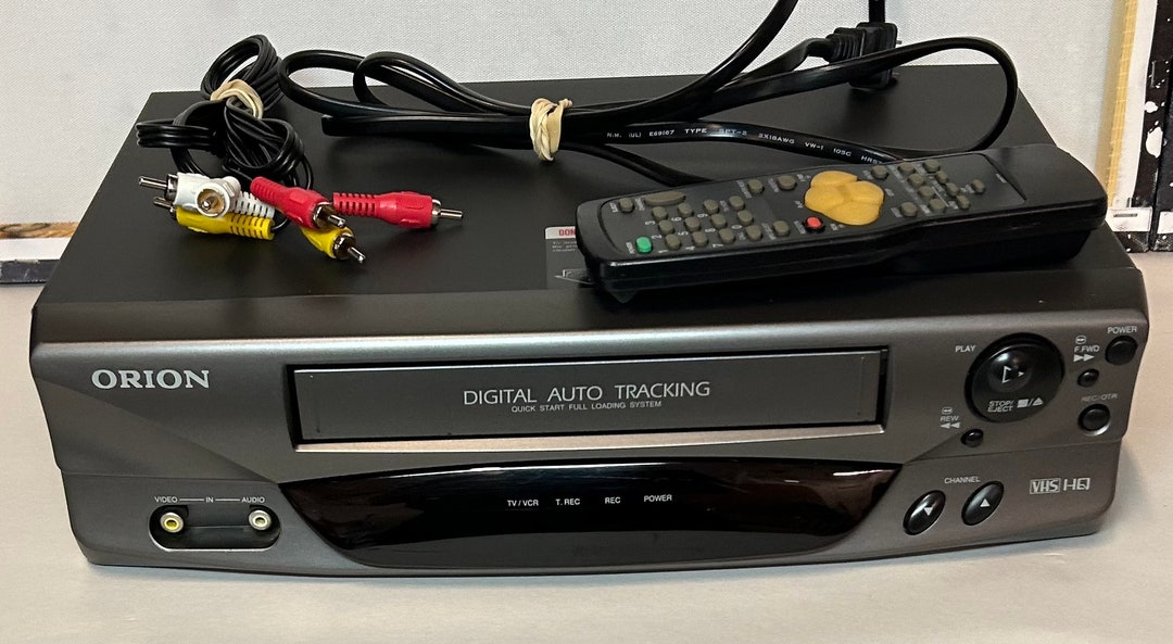 ORION VR0211B VCR VHS Cassette Player Recorder W/ Remote - Etsy UK