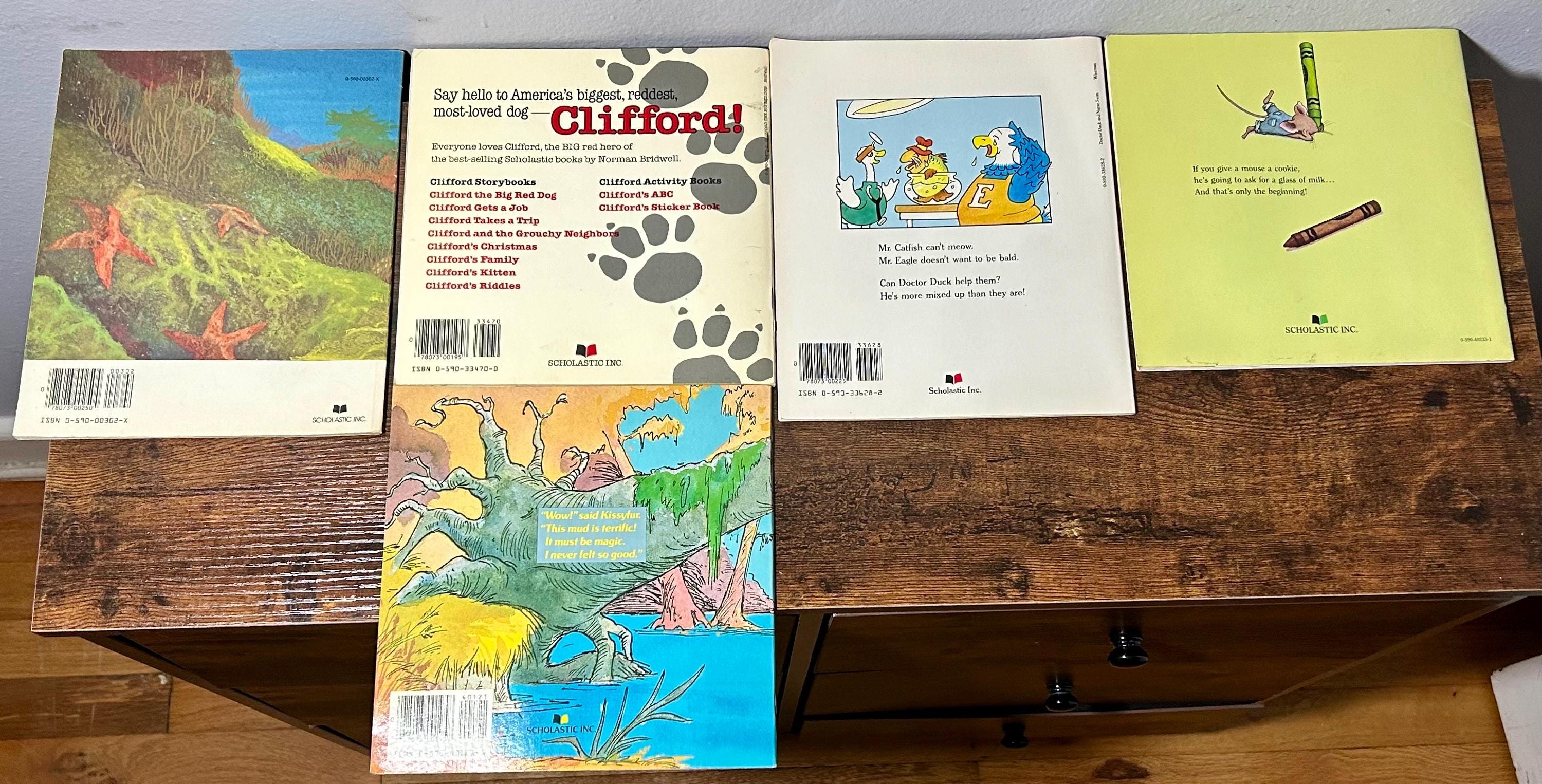 Vintage 1980s Scholastic Bundle of 5 Books- Clifford, Kissyfur, Doctor ...