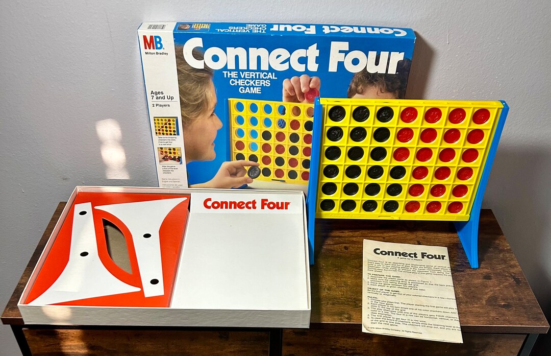 Vintage 1979 Milton Bradley Connect Four Board Game Excellent Condition ...