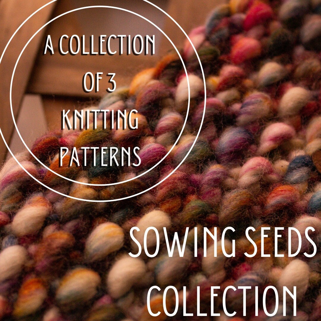 Sowing Seeds Collection Knitting Patterns Cowl Ear-warmer - Etsy