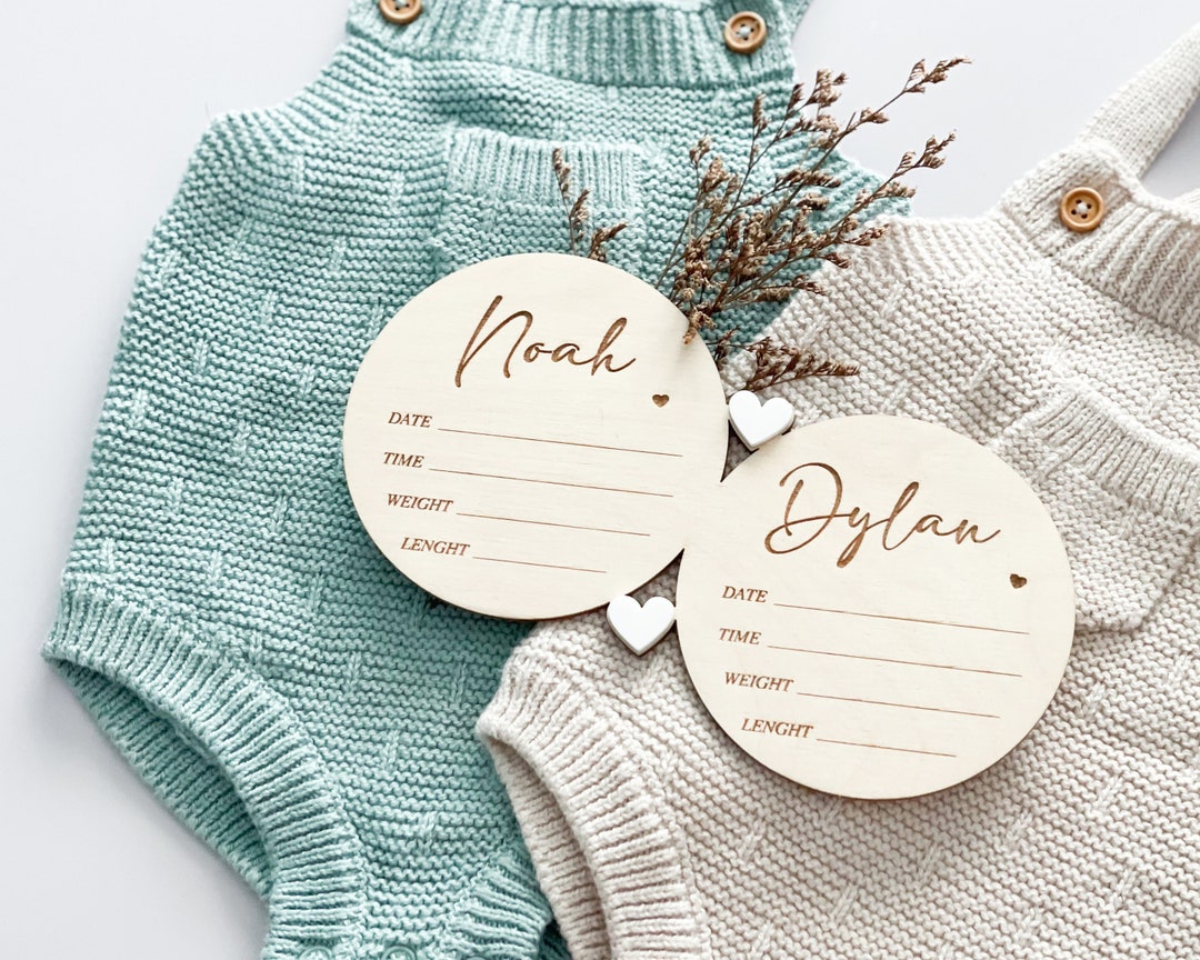 Birth Announcement Sign for Twins, Wooden Sign for Twins, Hello World ...