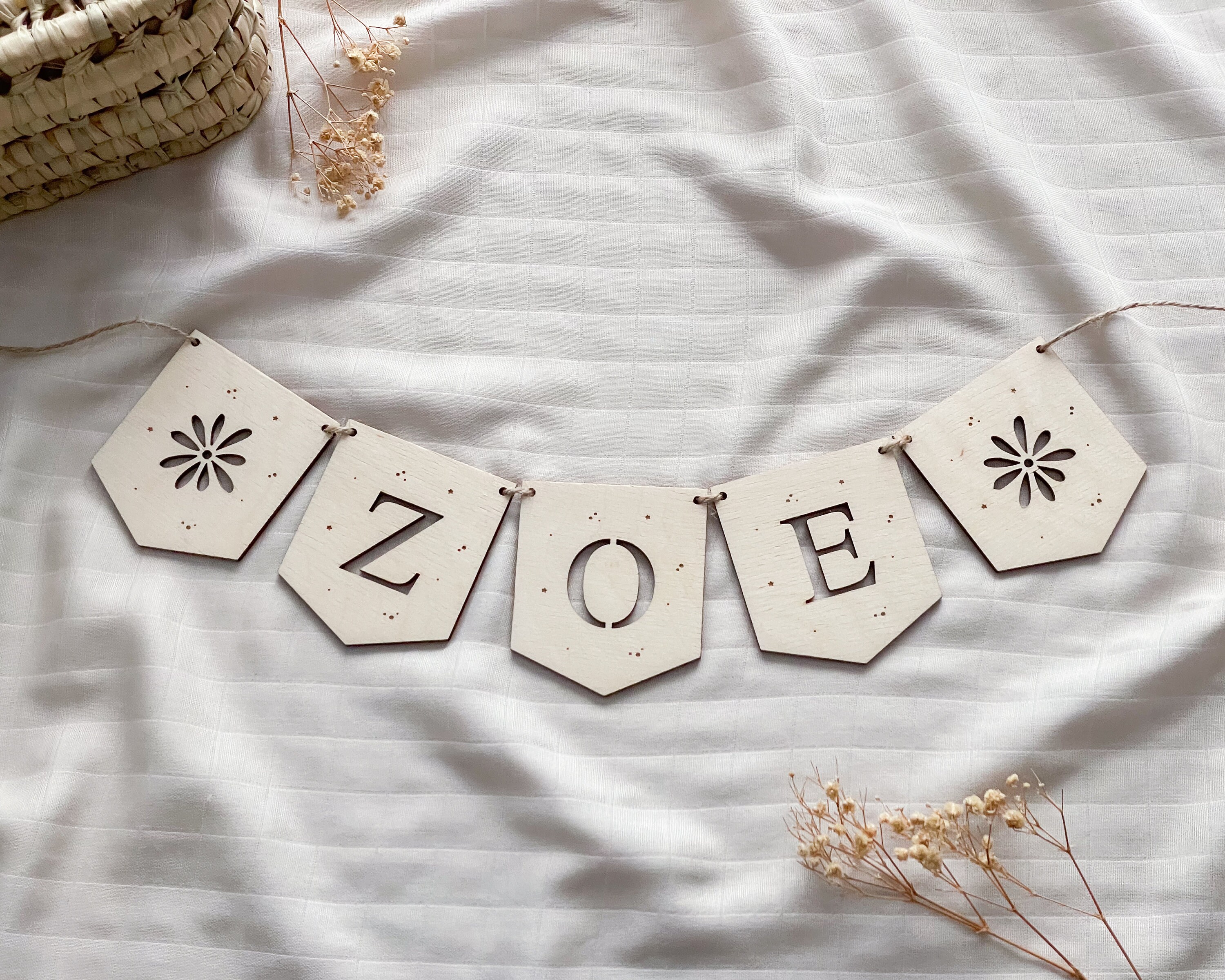 Name Garland, Wooden Letters, Personalized Garland, Baby Room Banner ...