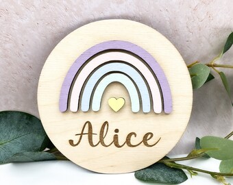 Rainbow Name Sign - Etsy