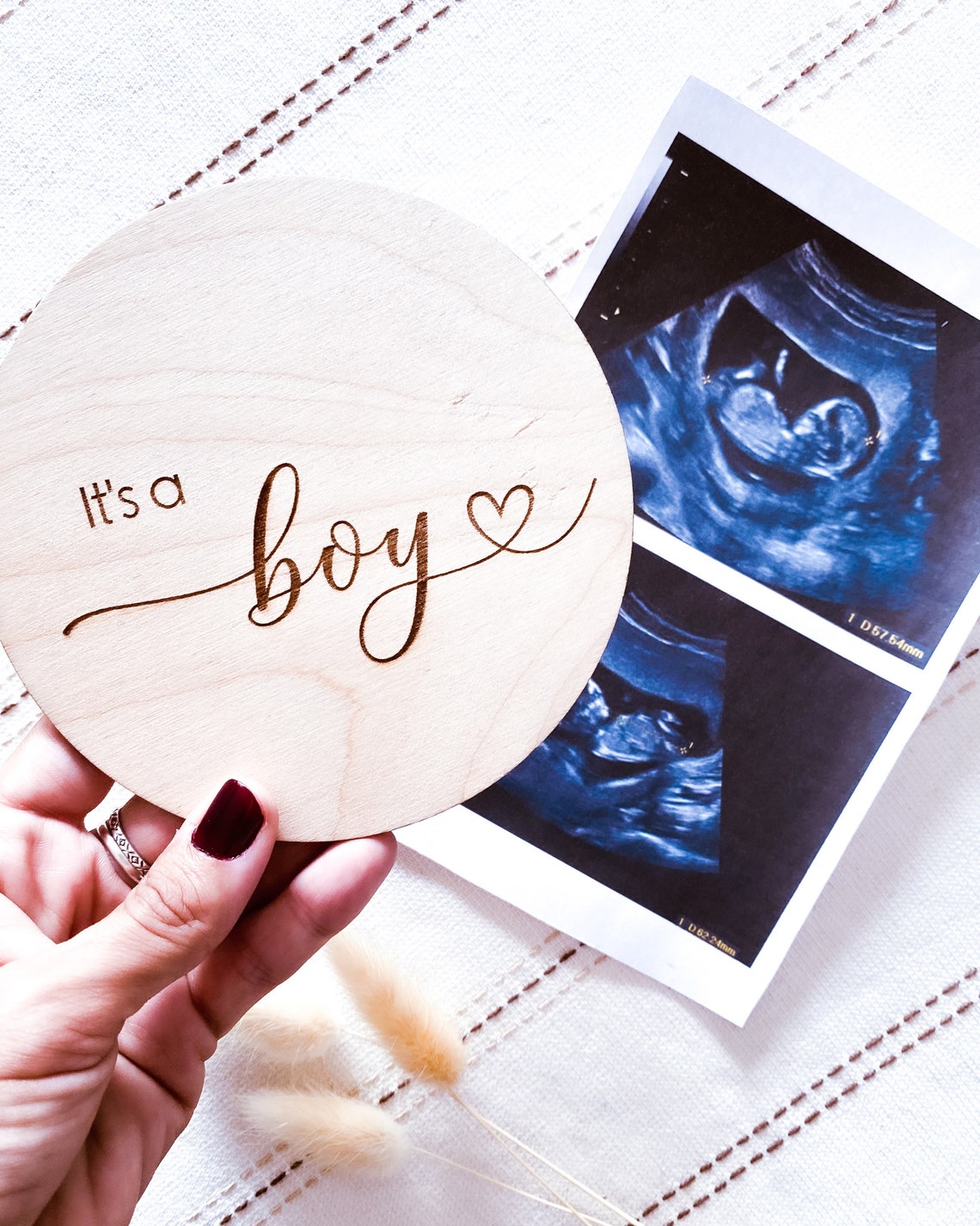 It's a Boy Sign, Wooden Gender Announcement Sign, Baby Announcement ...