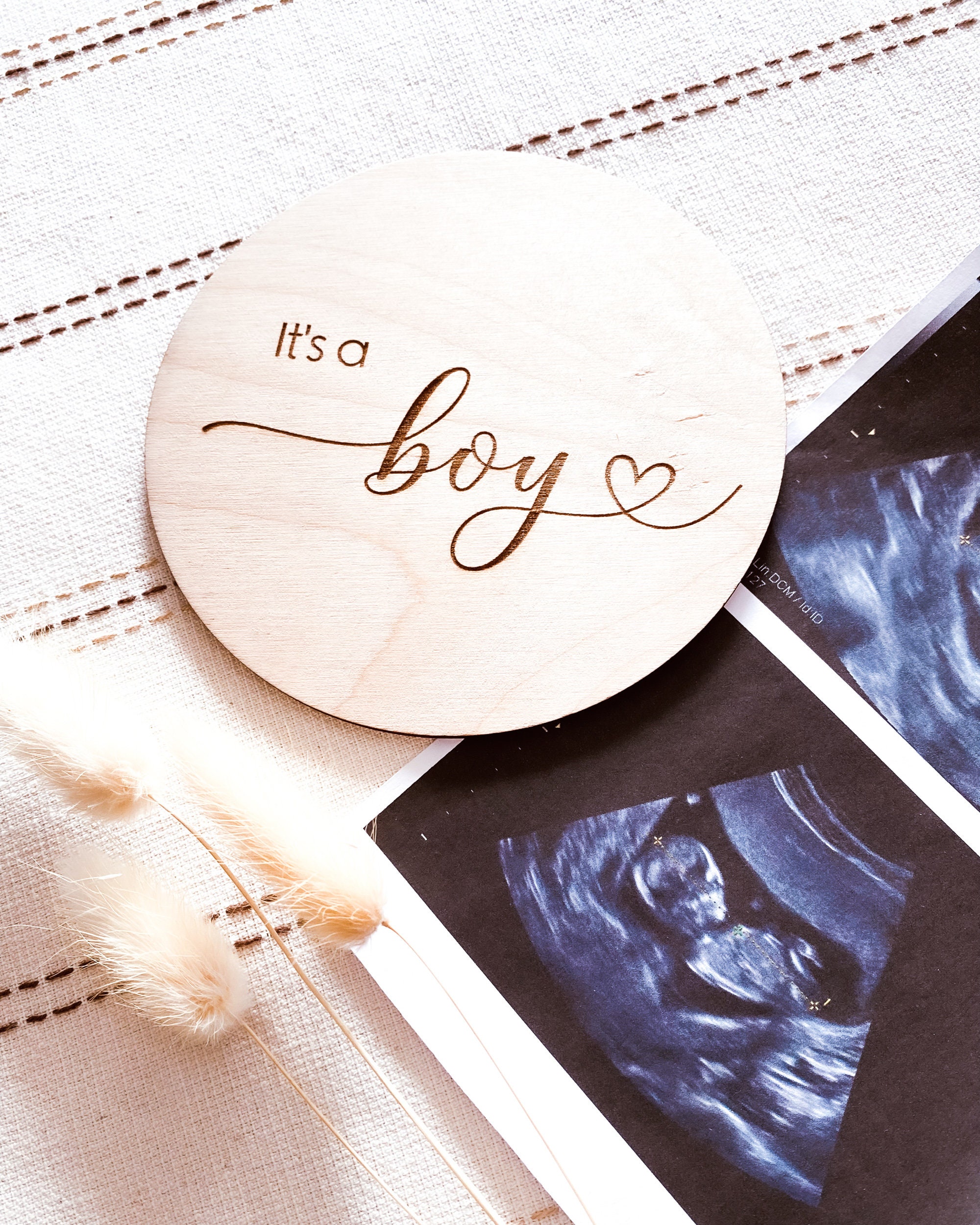 It's a Boy Sign, Wooden Gender Announcement Sign, Baby Announcement ...