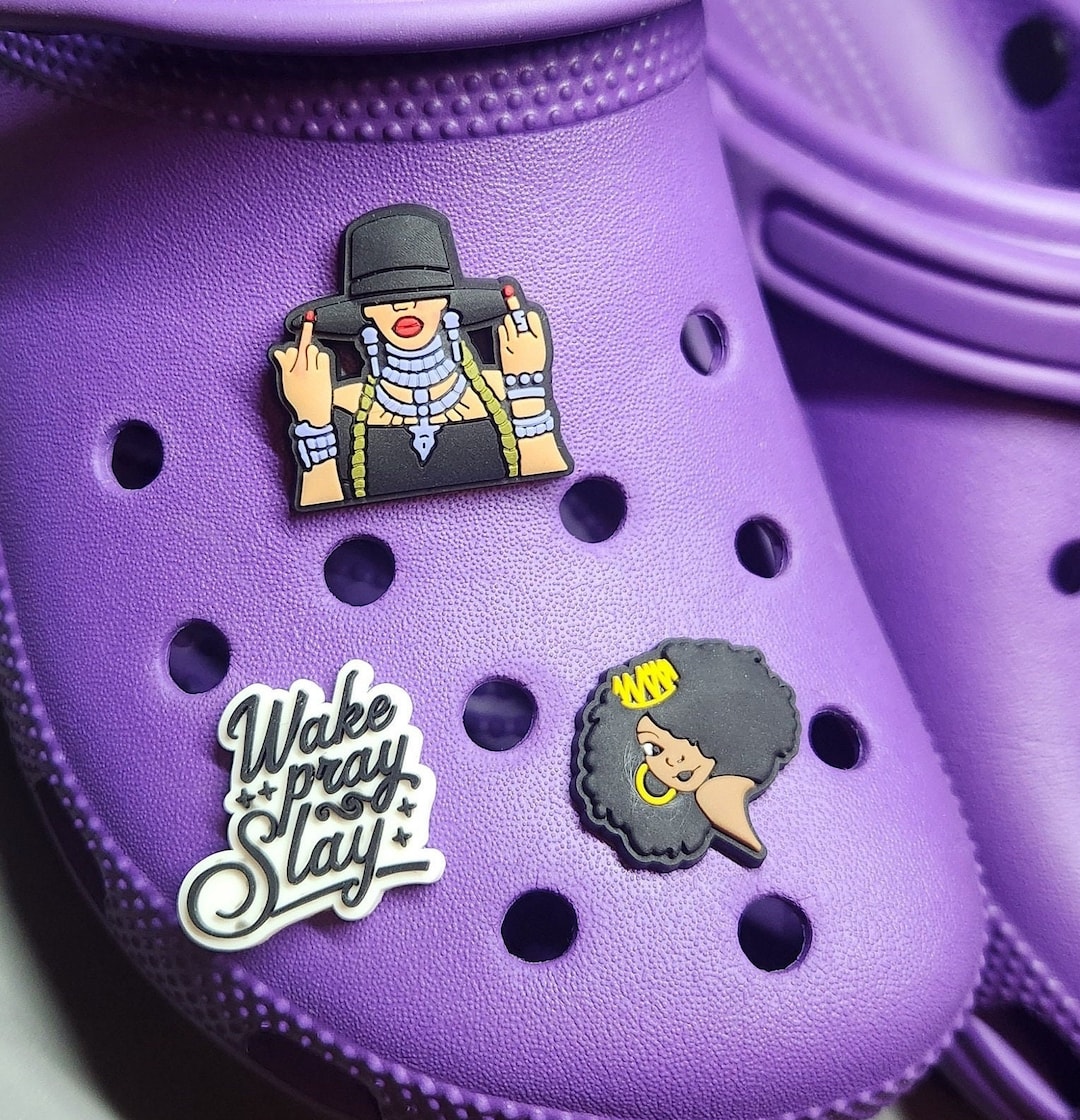 Queen Bey Slay 3 Croc Jibbitz Bundle / Beyonce / Wake Pray Slay / Afro ...