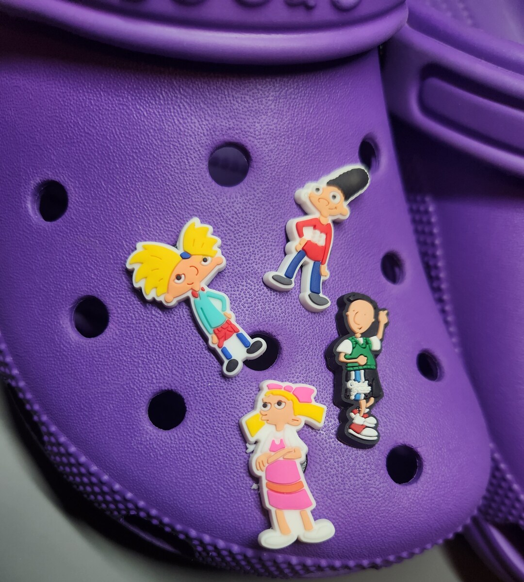 Hey Arnold N' Fiends 4 Croc Jibbitz Bundle / Hey Arnold / Helga / Gerald / Doug Croc Jibbitz - Etsy