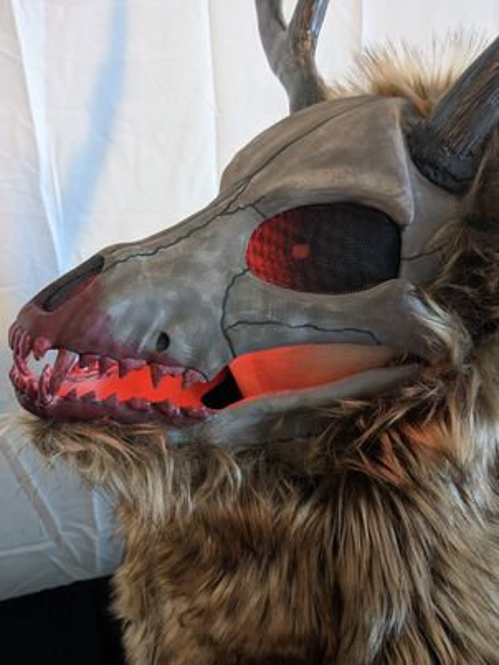 Wendigo Skulldog Mask Fursuit With Leds - Etsy
