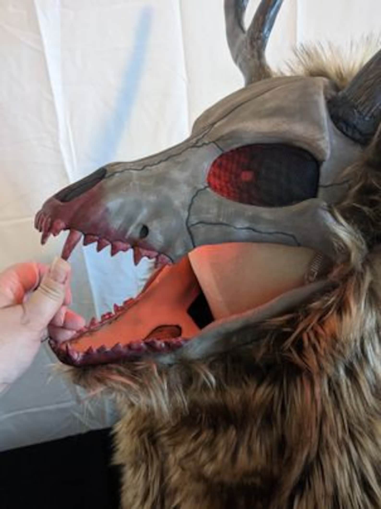 Wendigo Skulldog Mask Fursuit With Leds - Etsy