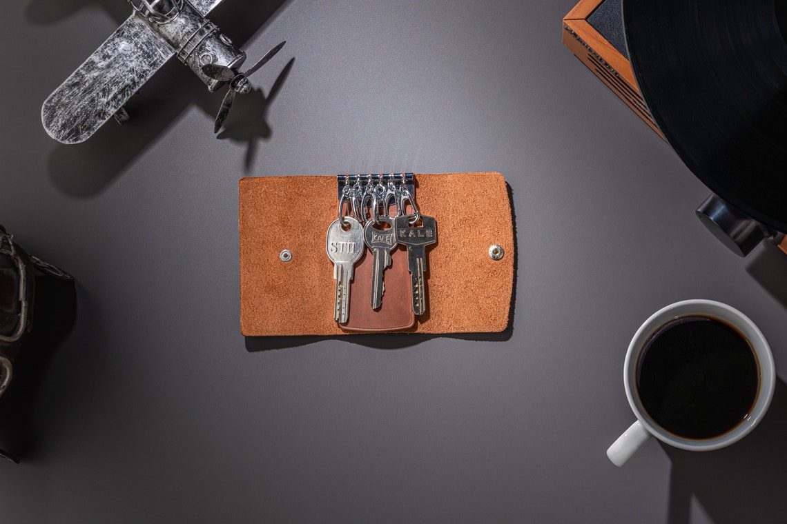 Personalized Key Case Leather Key Case Leather Key Wallet | Etsy