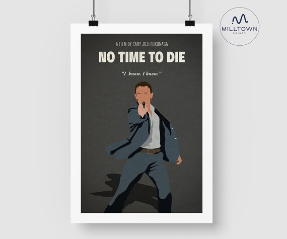 James Bond Minimalist Art Print Poster | Etsy