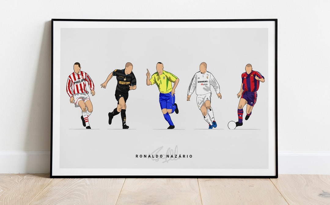 Ronaldo Nazario Poster Print Artwork | Minimalist Art Print Poster - Etsy