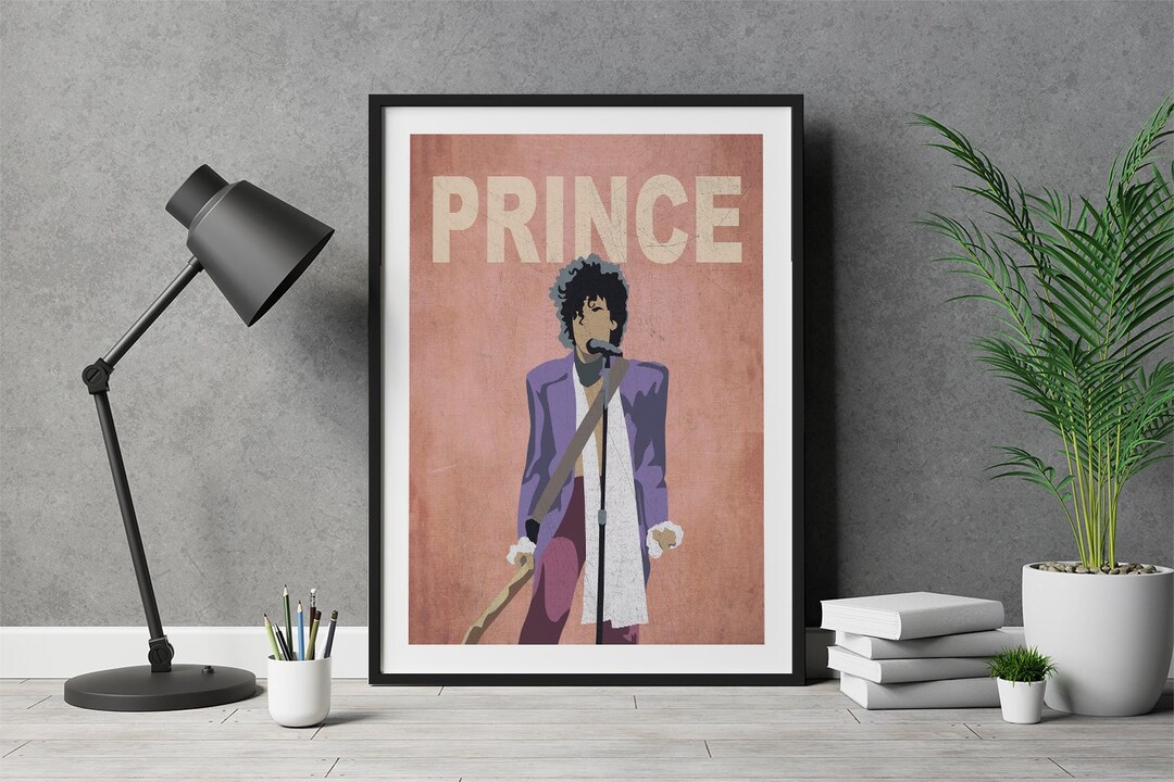 Prince Minimalist Art Print Music Poster - Etsy
