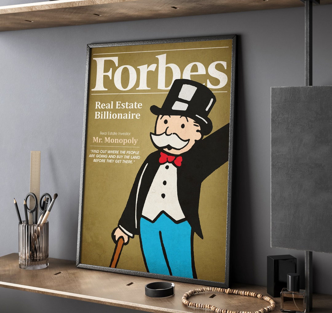 Motivational Print, Monopoly Print Poster Artwork, Framed, Wall Art ...