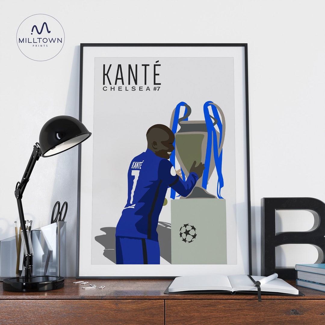 Kante Minimalist Art Print Poster Chelsea Champions League Artwork - Etsy