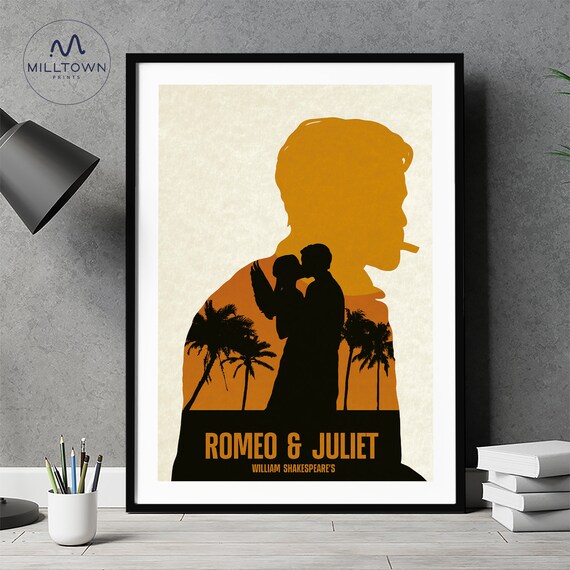 Romeo and Juliet Minimalist Movie Poster Print Artwork | Etsy