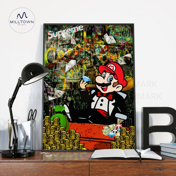 Super Mario Motivational Poster - Etsy