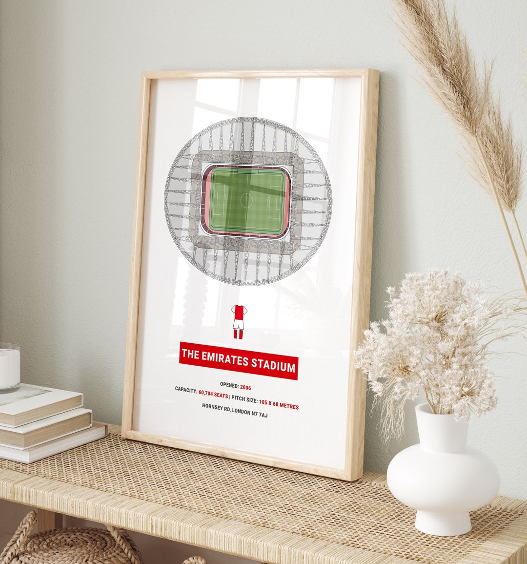 Emirates Stadium Print - Birds-eye Plan Presentation Print - Gifts ...