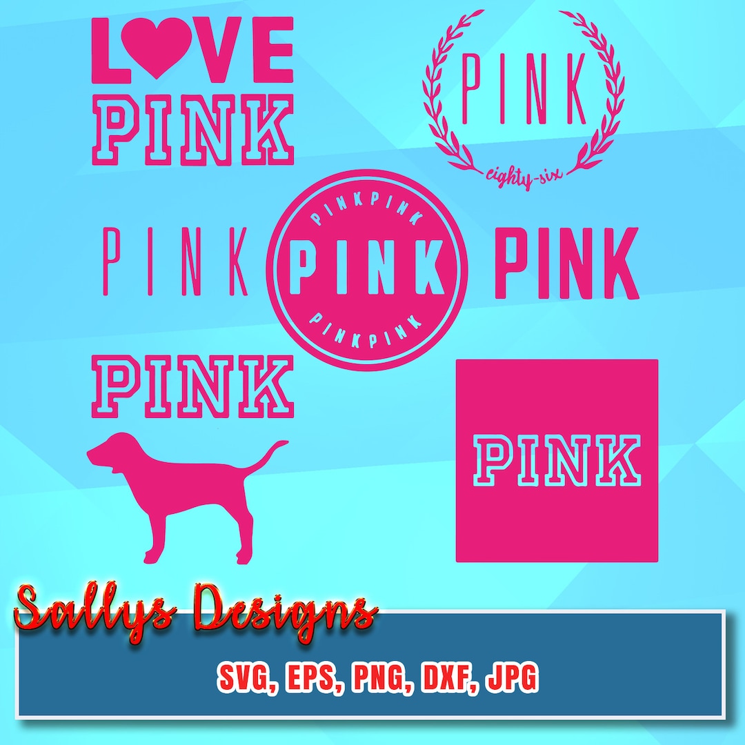 Love Pink 2 Bundle Brand Designs Fashion SVG EPS PNG Dxf Cut - Etsy