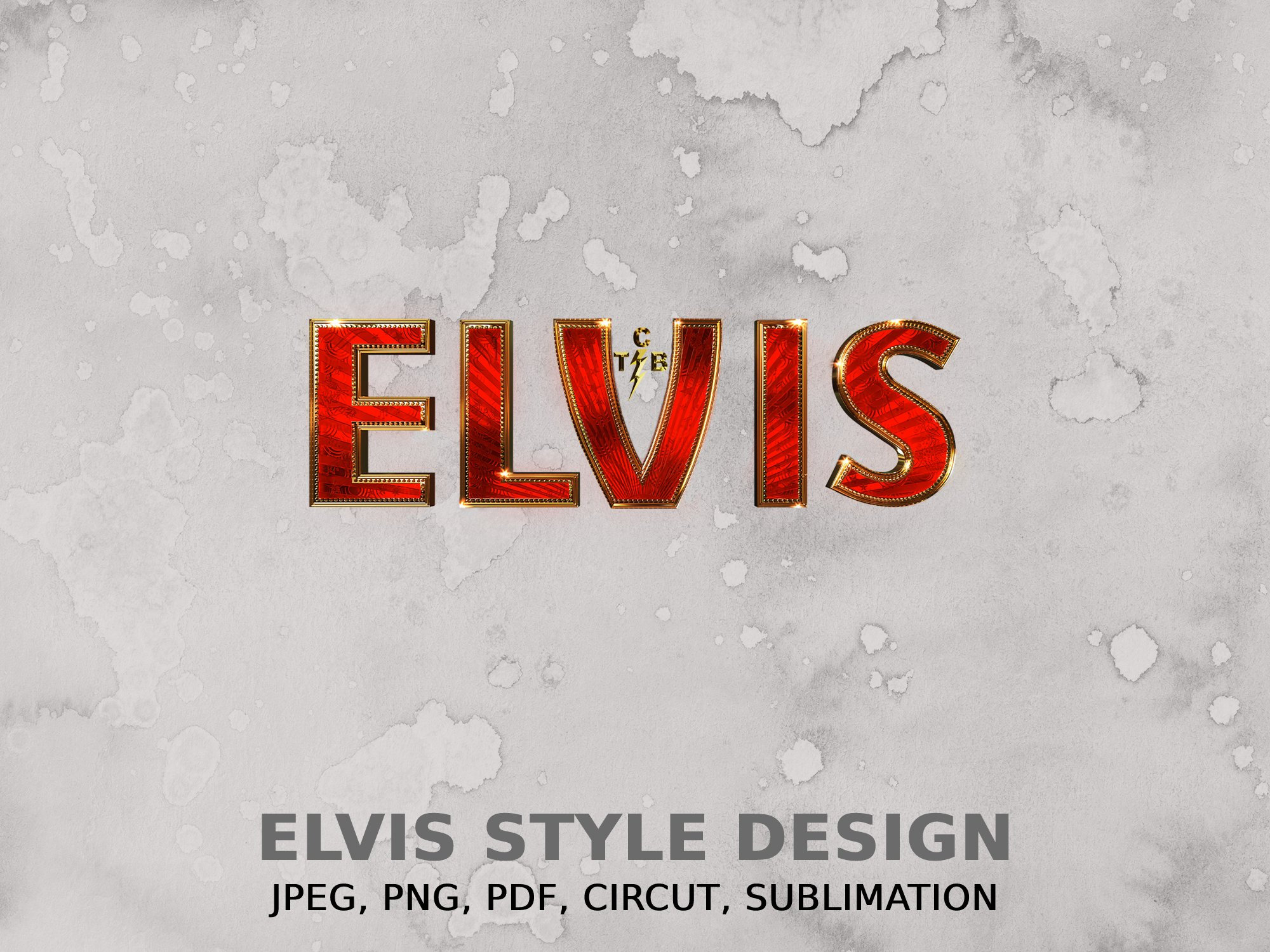 Elvis Logo T Shirt Design SVG Tshirt Cut File Circut Wall Art Car Decal ...