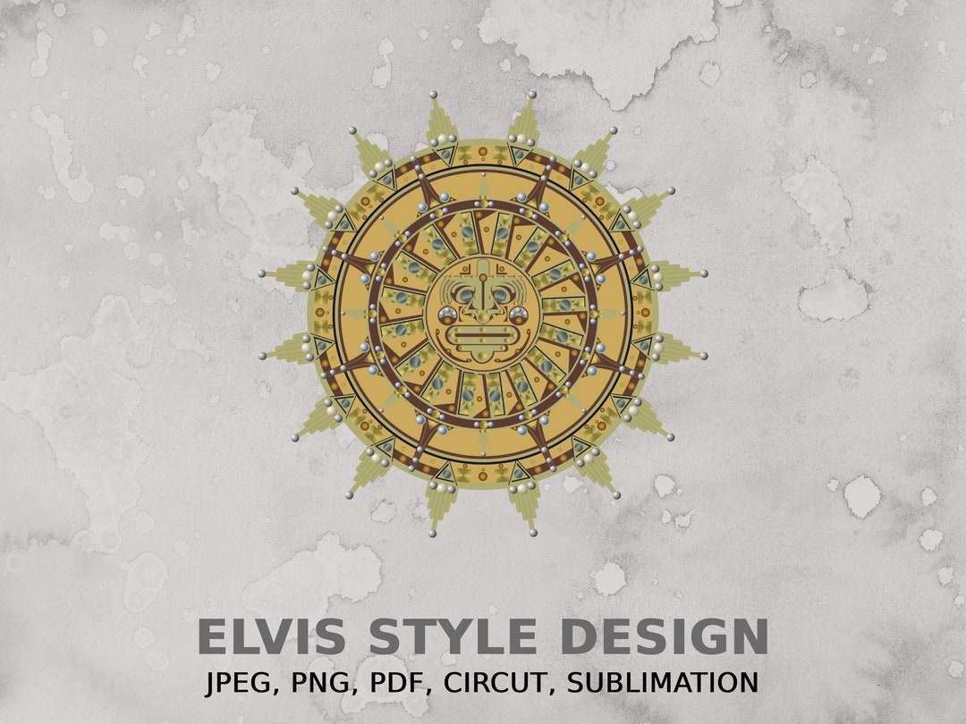 Elvis Sundial T Shirt Design SVG Tshirt Cut File Circut Wall Art Car ...