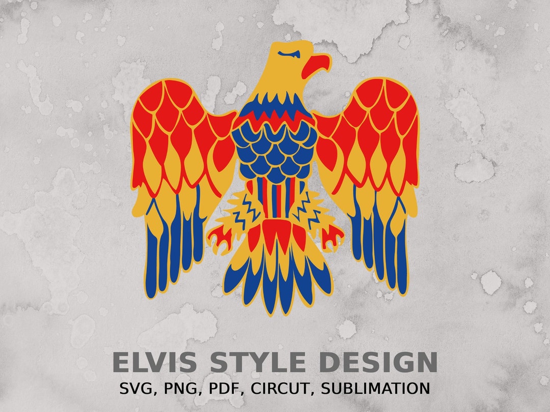 Elvis Eagle T Shirt Design SVG Tshirt Cut File Circut Wall Art Car ...