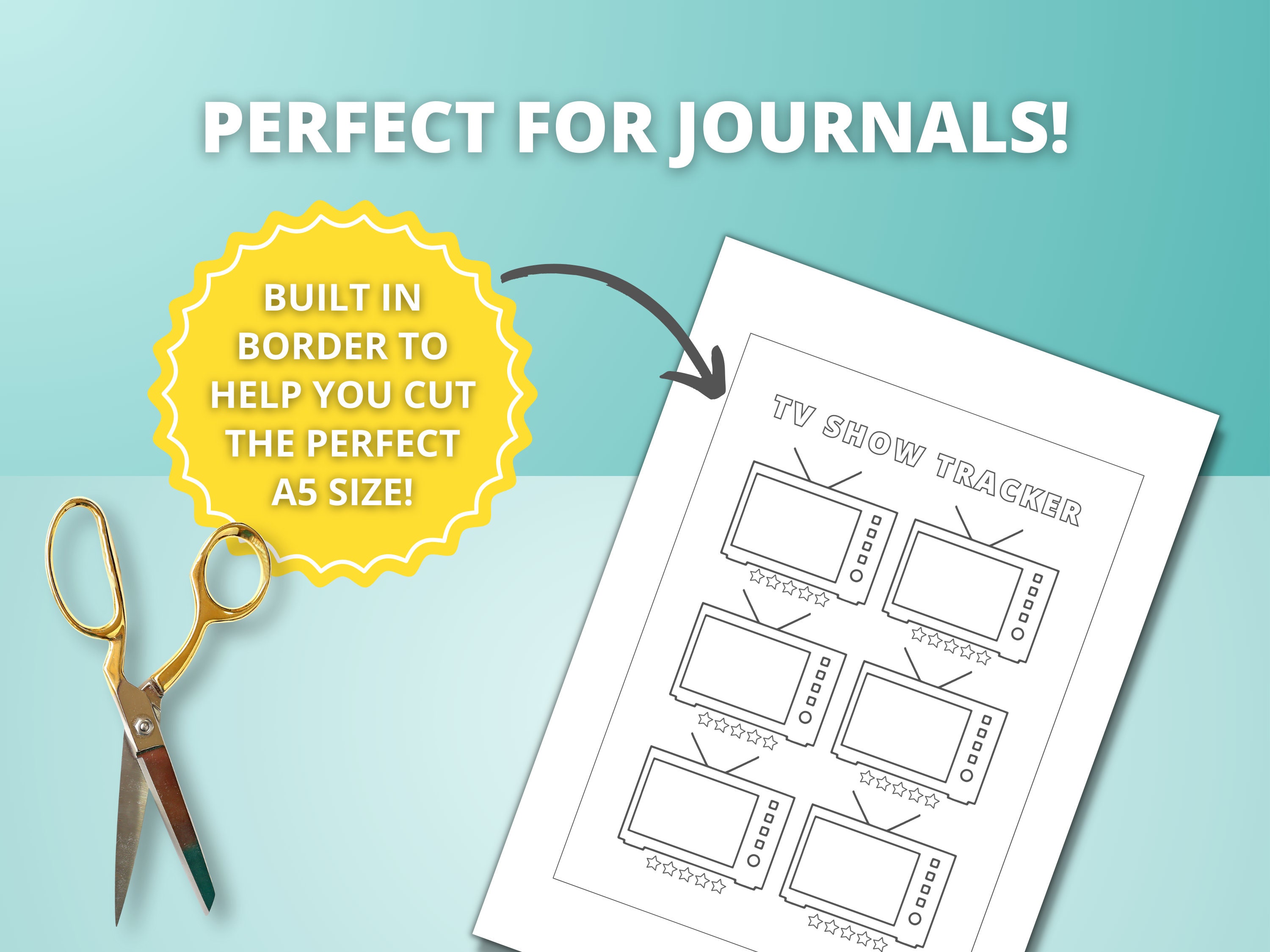 TV Show Tracker - Printable Journal Page | Colouring in Planner ...
