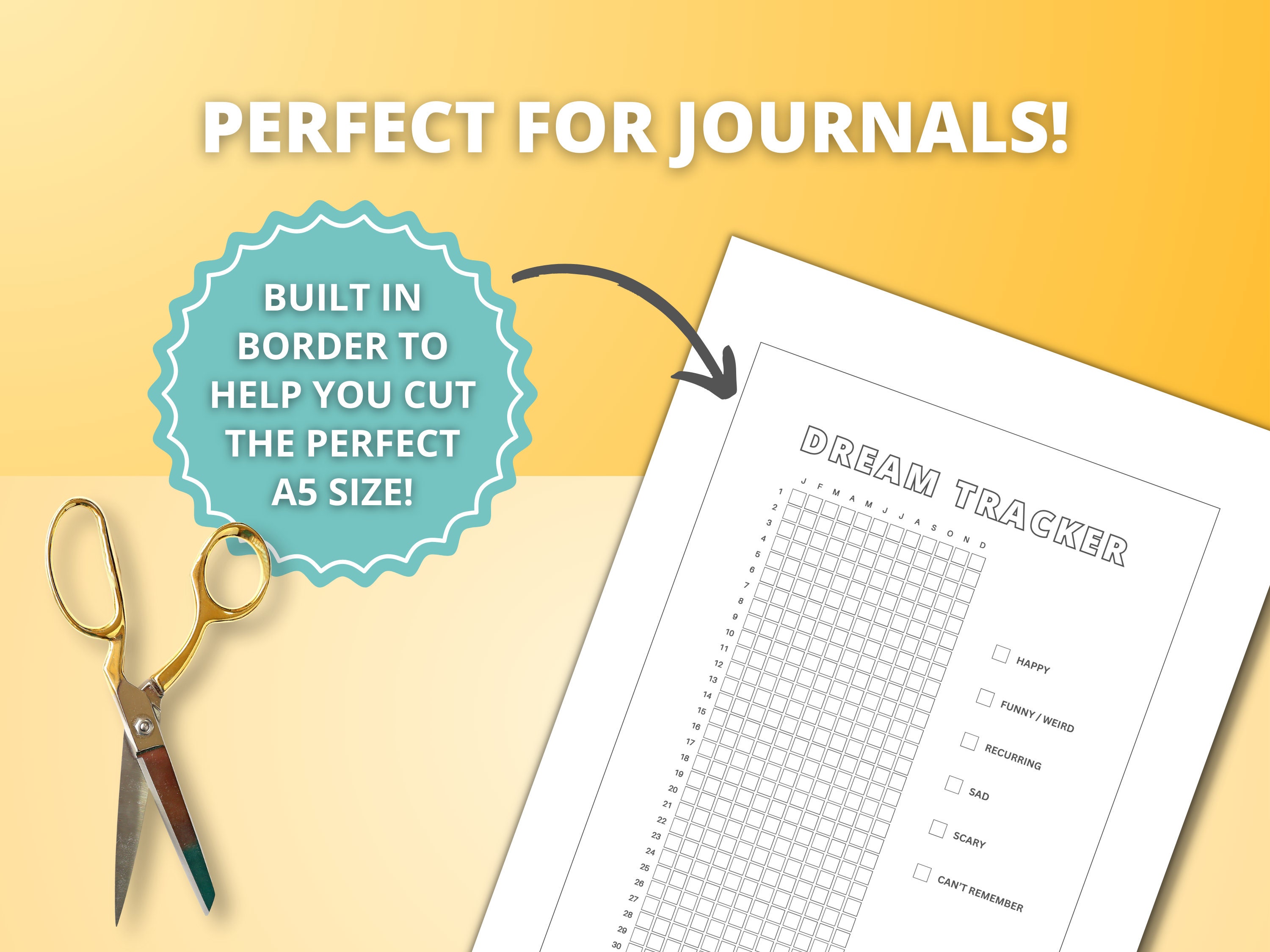 Pixel Dream Tracker - Printable Journal Page | Colouring Bullet Journal ...