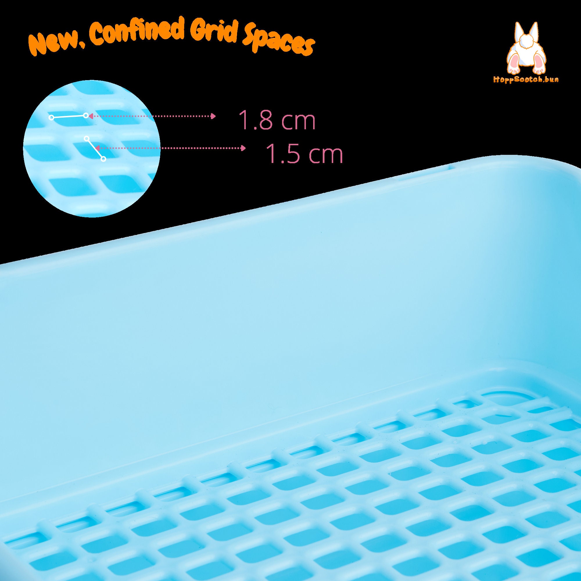 Hoppscotch.bun BUMBOX Large Rabbit Litter Box W/ Plastic Grid - Etsy