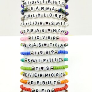 Eras Tour Friendship Bracelet: Custom Name, Album Inspired - Etsy