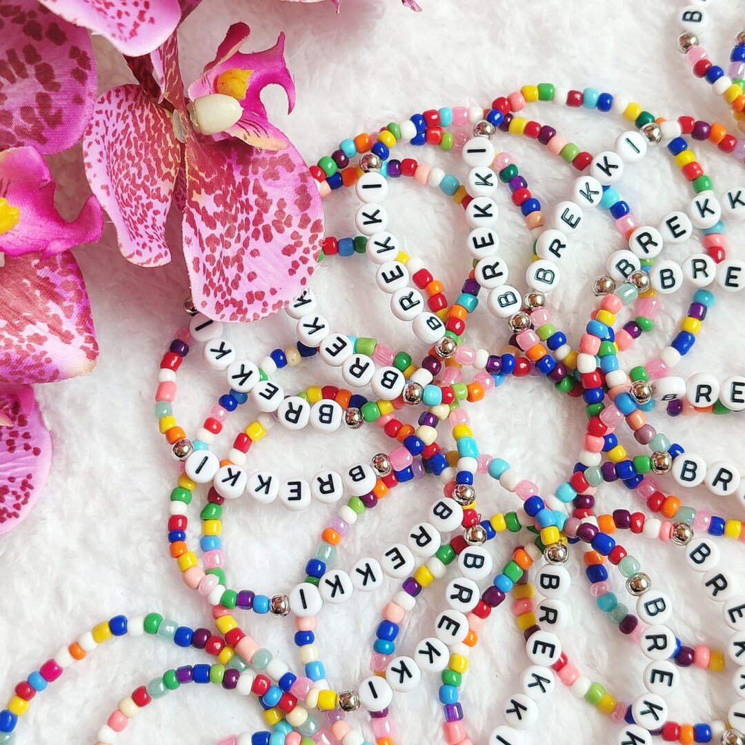 Custom Beaded Stacking Bracelets: Personalized Bulk Order - Etsy