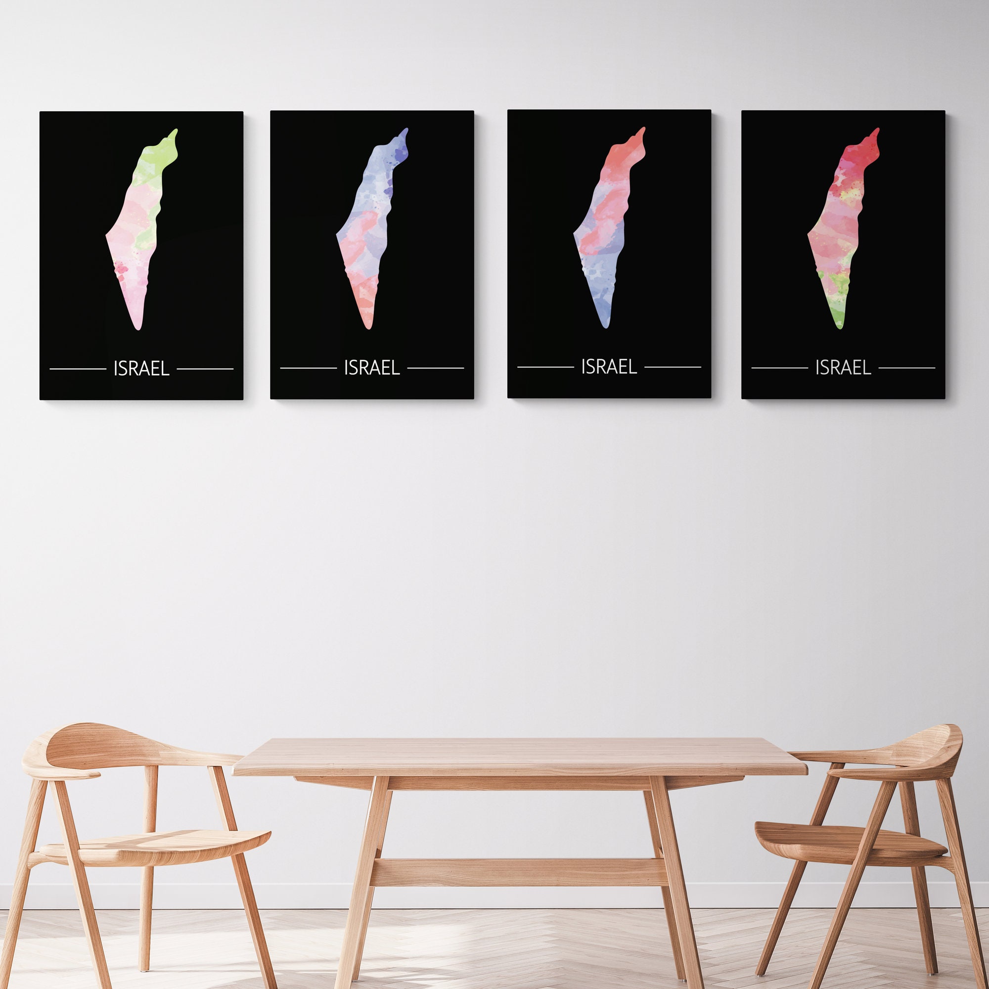 Dynamic Israel Map . - Etsy