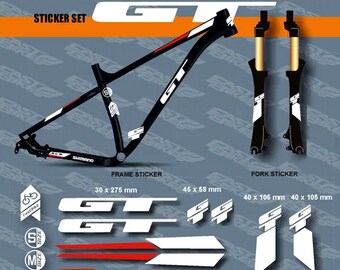 Gt Bike Frame Decal - Etsy