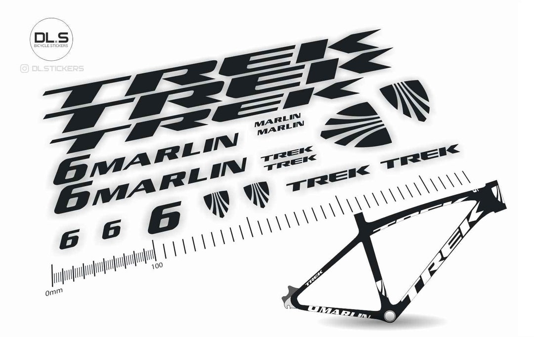 Pegatinas de calcomanías TREK en bicicleta. Todos los colores - Etsy México