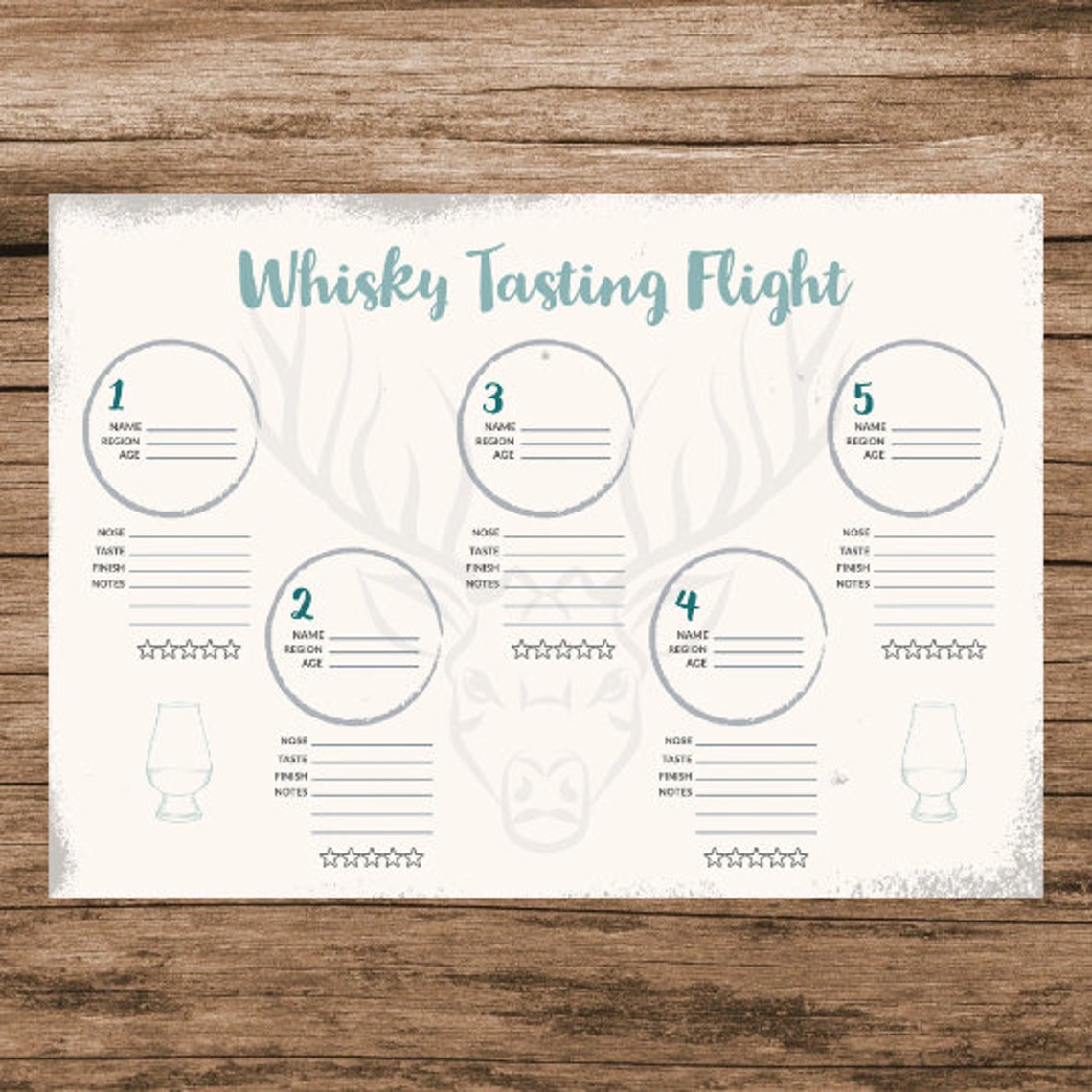 Whisky Tasting Mat (PDF) Digital Download - Host a Blind Whisky ...