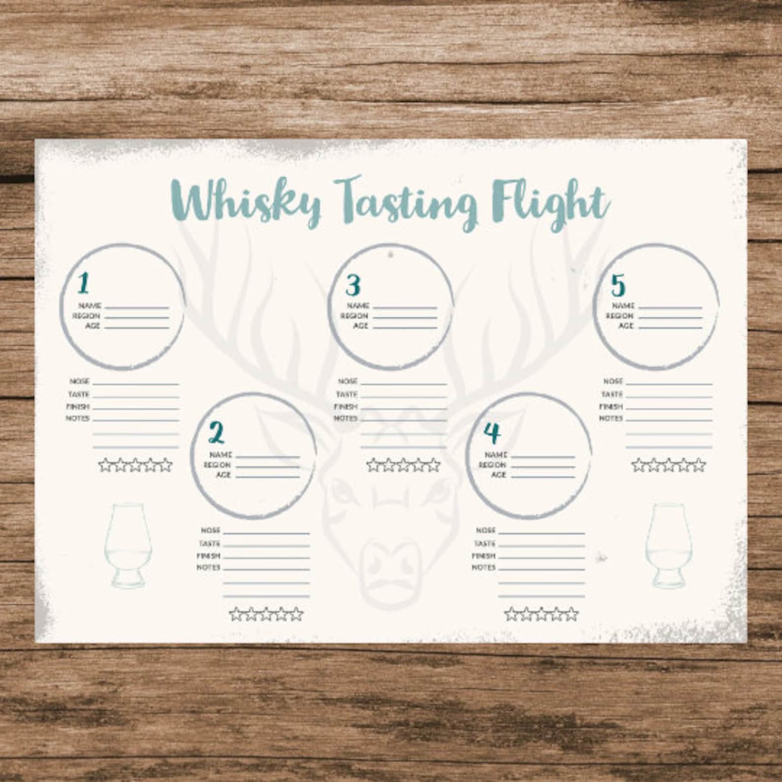 Whisky Tasting Mat (PDF) Digital Download - Host a Blind Whisky ...
