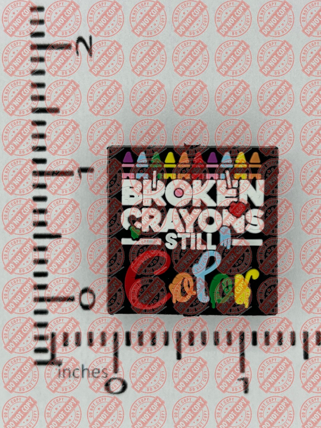 Saying - Broken Crayons Pvc Focal 9005 - Etsy