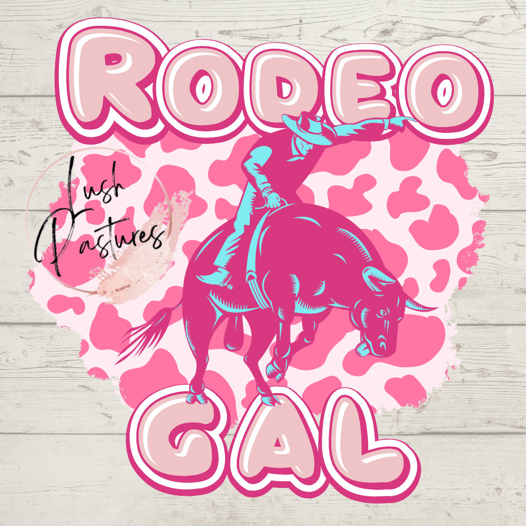 Rodeo Gal Cowgirl Bull Cow Print PNG FILE ONLY - Etsy