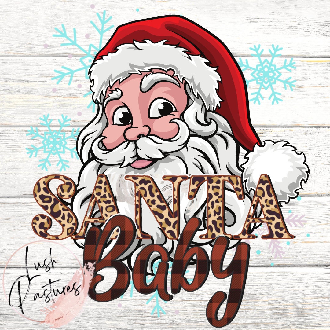 Santa Baby Christmas PNG File ONLY - Etsy