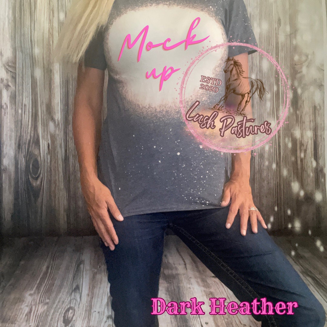 Dark Heather Mock Uppng File ONLY - Etsy