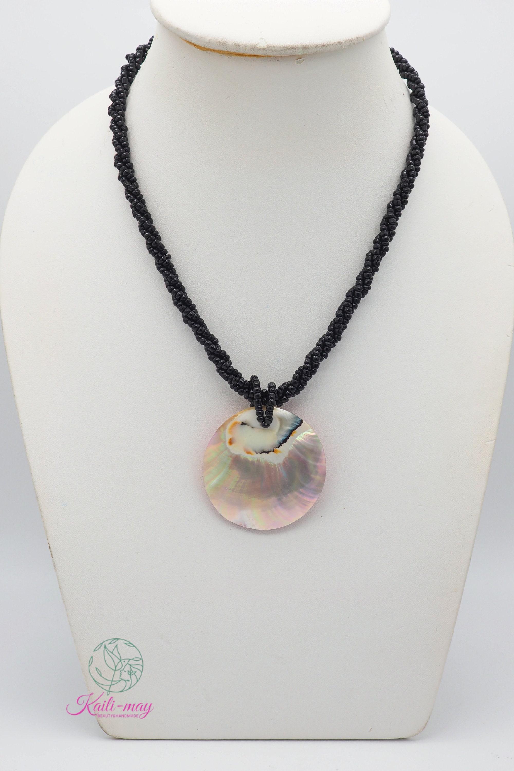 Red and White Pearl Nautilus Shell Handmade Pendant Necklace - Etsy