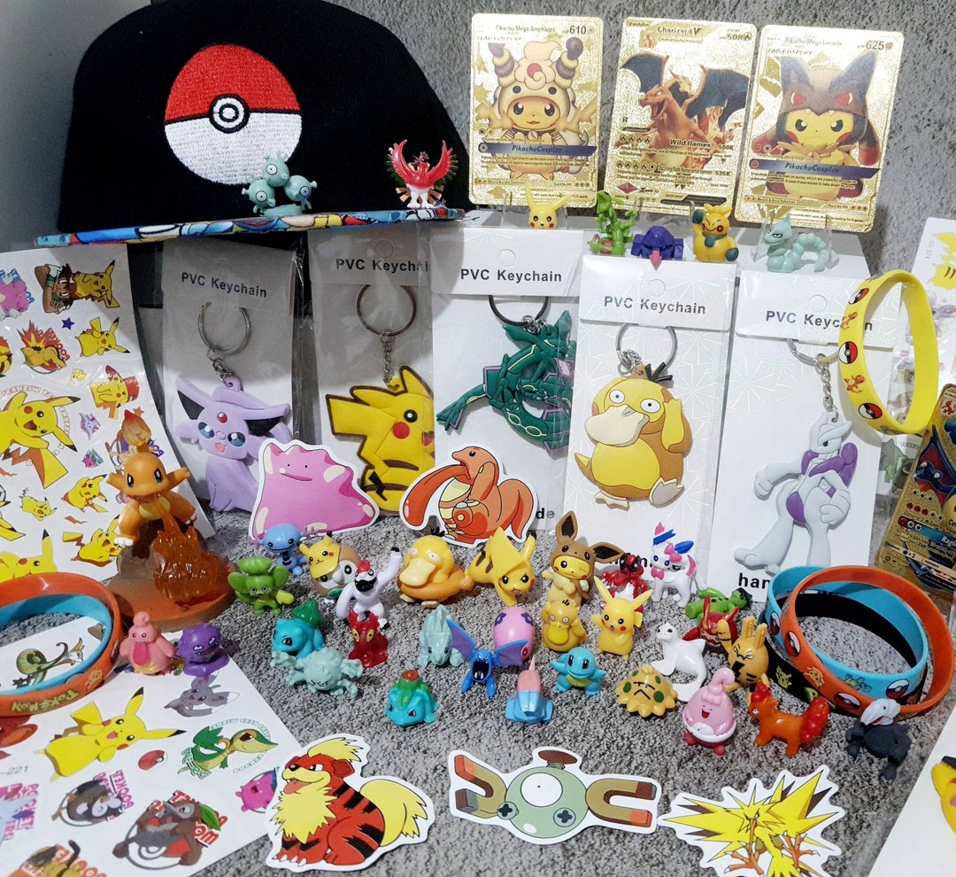 Pokemon Mystery Gift Box Pokemon Figures, Keychain, Bracelet Gift ...