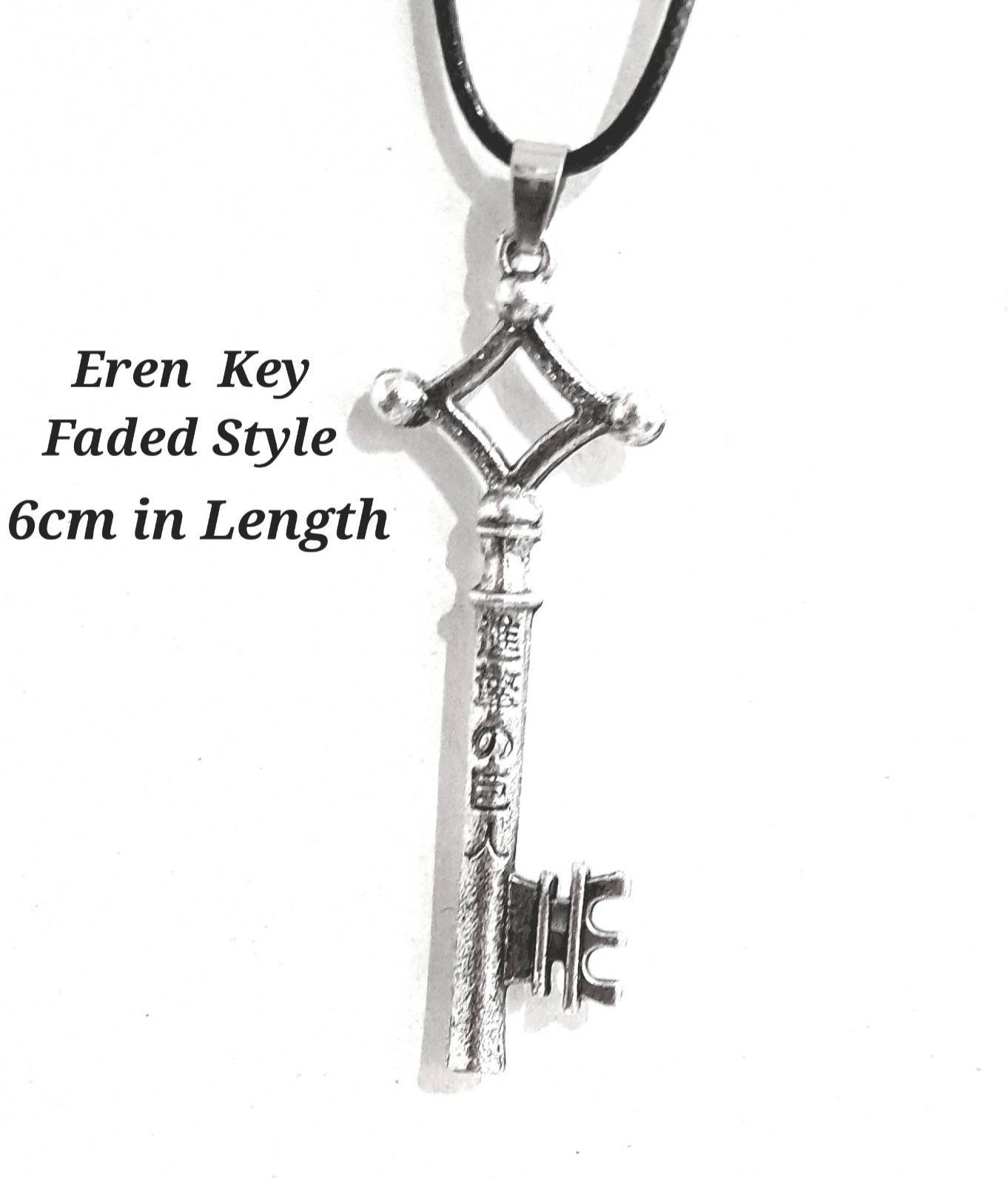 Attack on Titan Necklace Anime Eren Key Shingeki No Kyojin - Etsy Australia