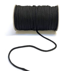 4mm Polyester Cord Soft Drawstring Piping Cord in 22 Colours and ...